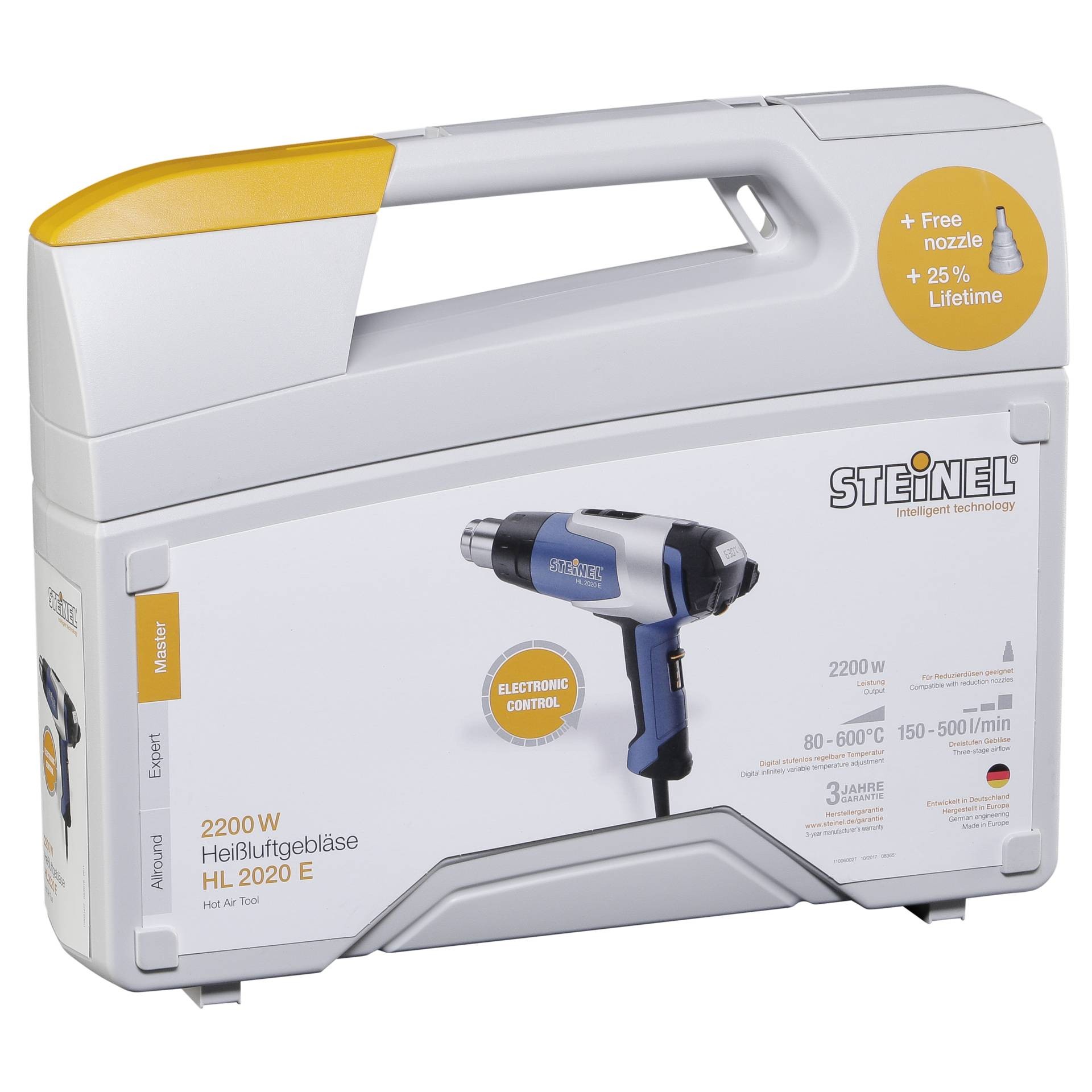 Sotel | Steinel HL 2020E DIY Hot Air Gun/Heat Gun 80-630deg 2200w 240v ...