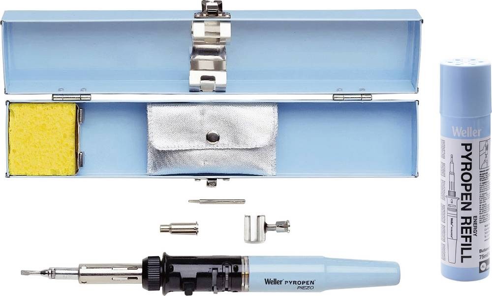 Sotel | Weller Pyropen Piezo Gaslötkolben 500°C 2h incl. Gasflasche ...