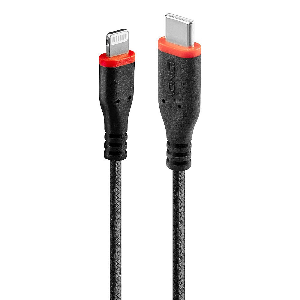 Sotel | Lindy 0.5m Reinforced USB Type C to Lightning Charge and Sync Cable