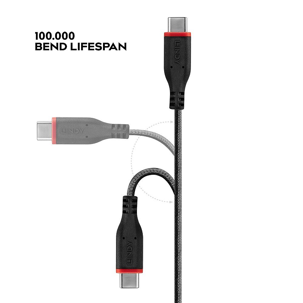 Sotel | Lindy 0.5m Reinforced USB Type C to Lightning Charge and Sync Cable