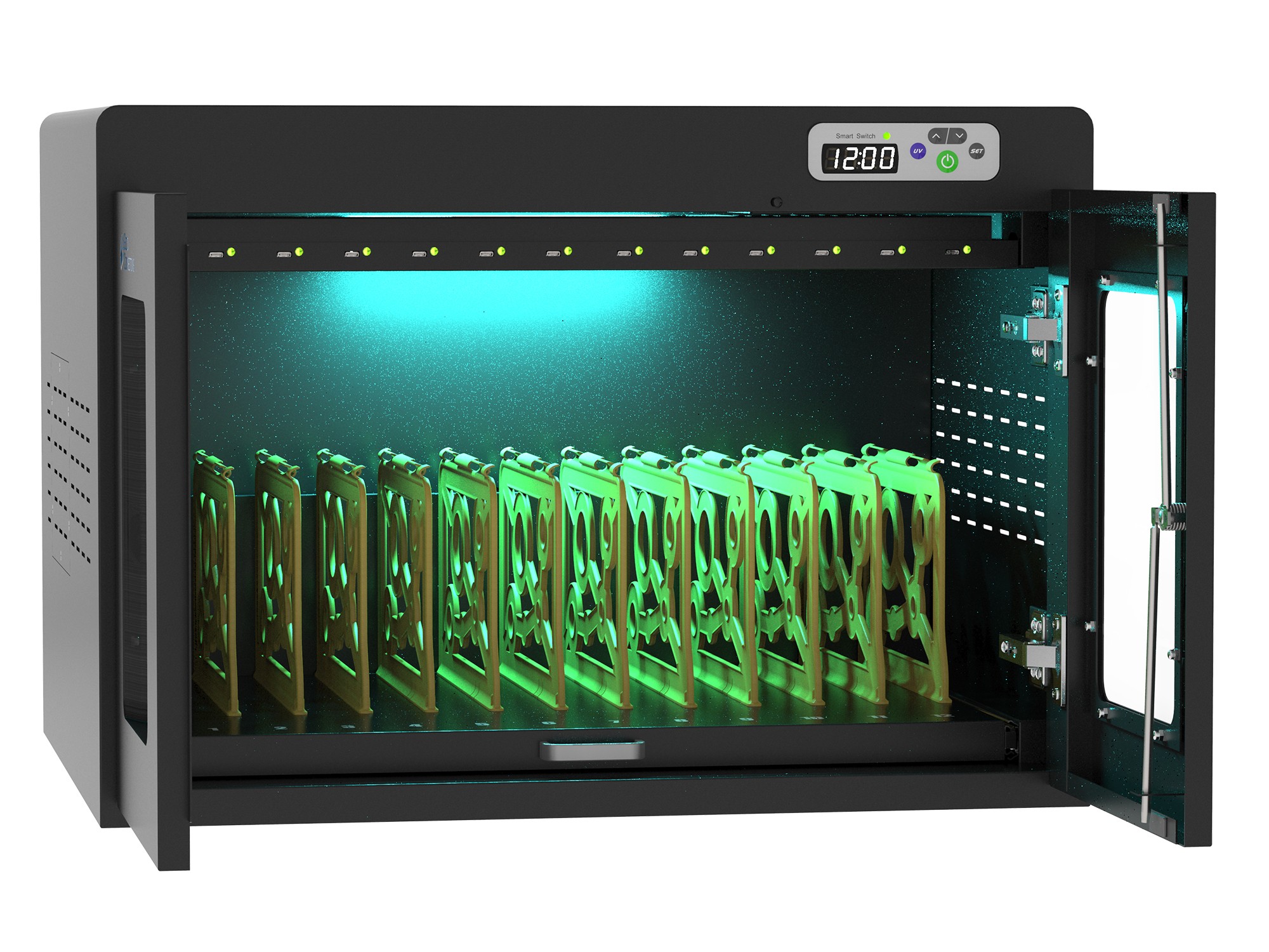 Sotel | Alcasa PCT03-C12S portable device management cart/cabinet ...