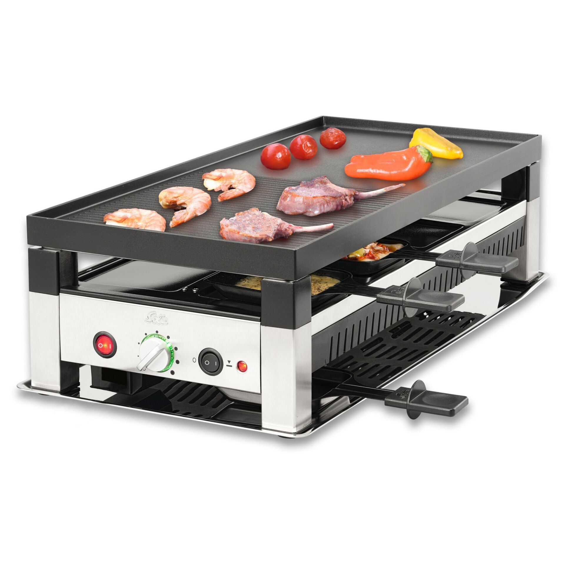 Sotel | Solis Grill 5 in 1, Raclette/ Table Grill/ Wok/ Crêpes/ Pizza ...