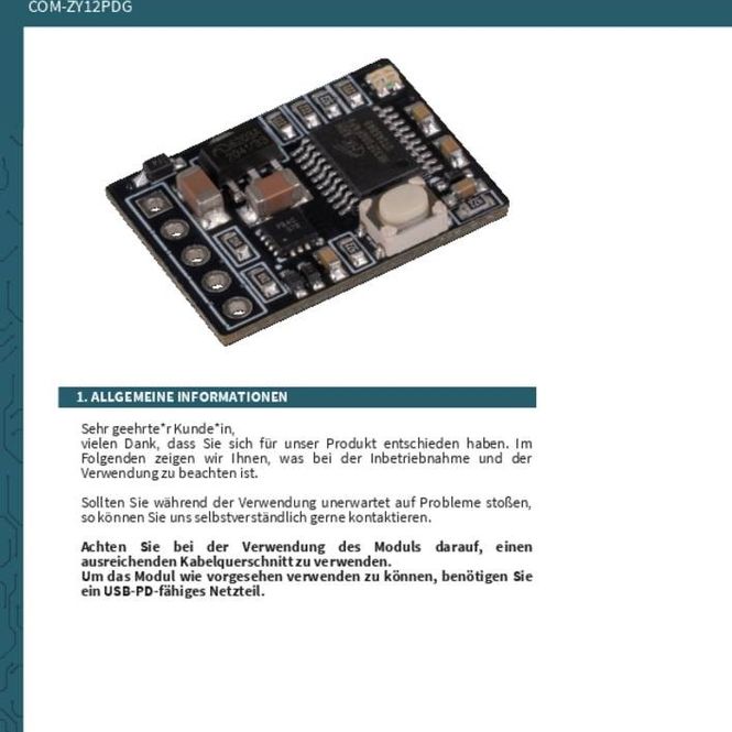 Sotel | Joy-iT COM-ZY12PDG alarm trigger module